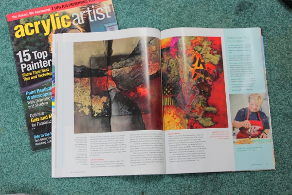 CAROL NELSON FINE ART BLOG: Acrylic Artist Magazine
