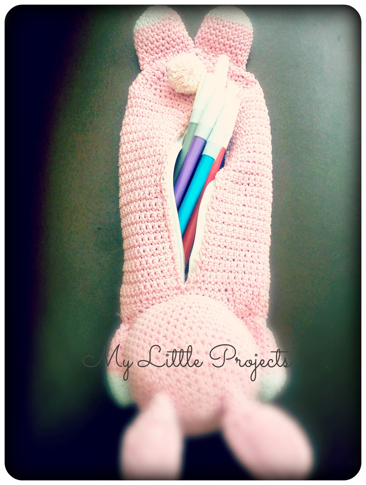 My Little Projects: {Back To School} Bunny Pencil Case