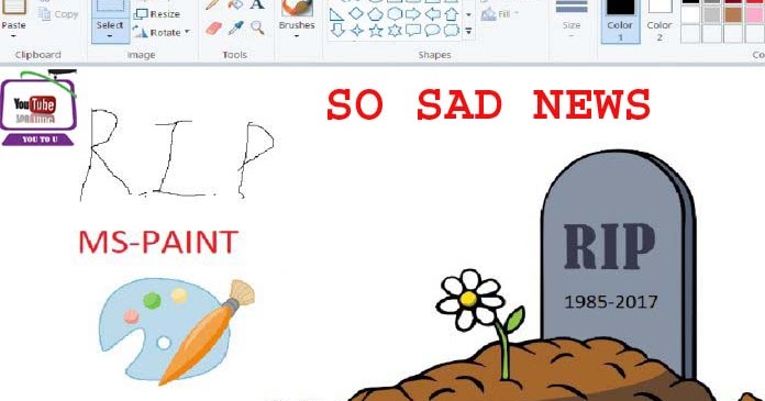 RIP MS Paint – 1985 to 2017