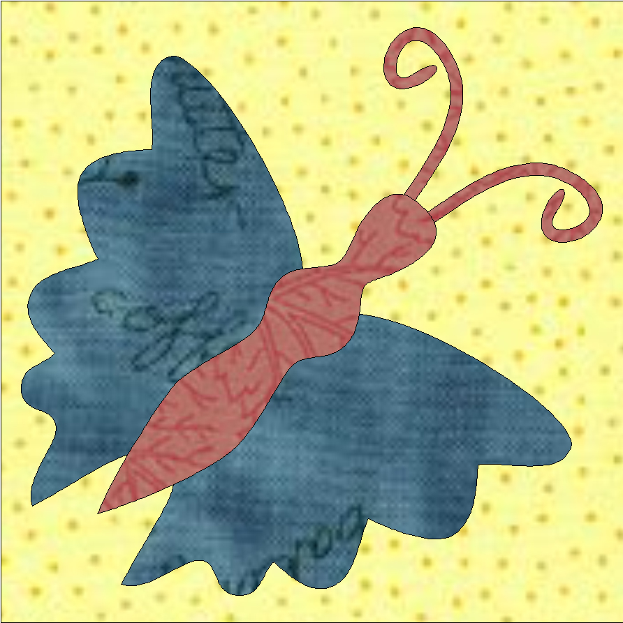 Patchwork en Casa - Patchwork with Love: Bloque de la Semana: Mariposa