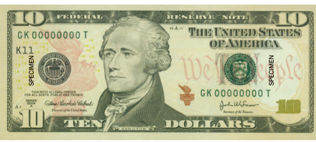 Mark Murata's Suburban Fantasy: New $10 Bill