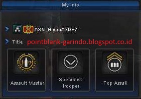 Point Blank Garena Indonesia: Title KRISS S.V.