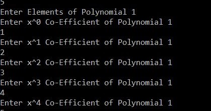 All C Programs: Adding 2 Polynomials