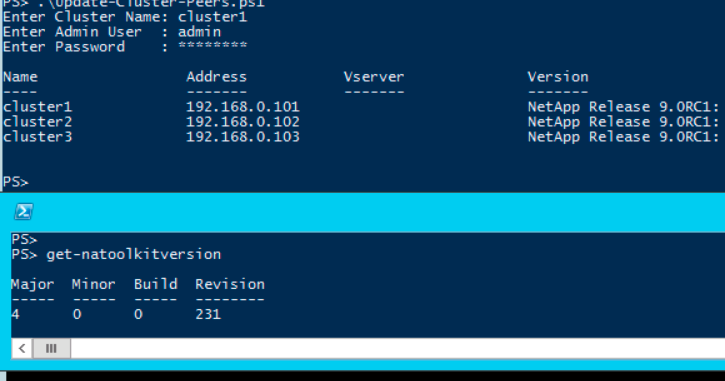 PowerShell to Update Clusters with Multiple Cluster Peers in Multiple ...