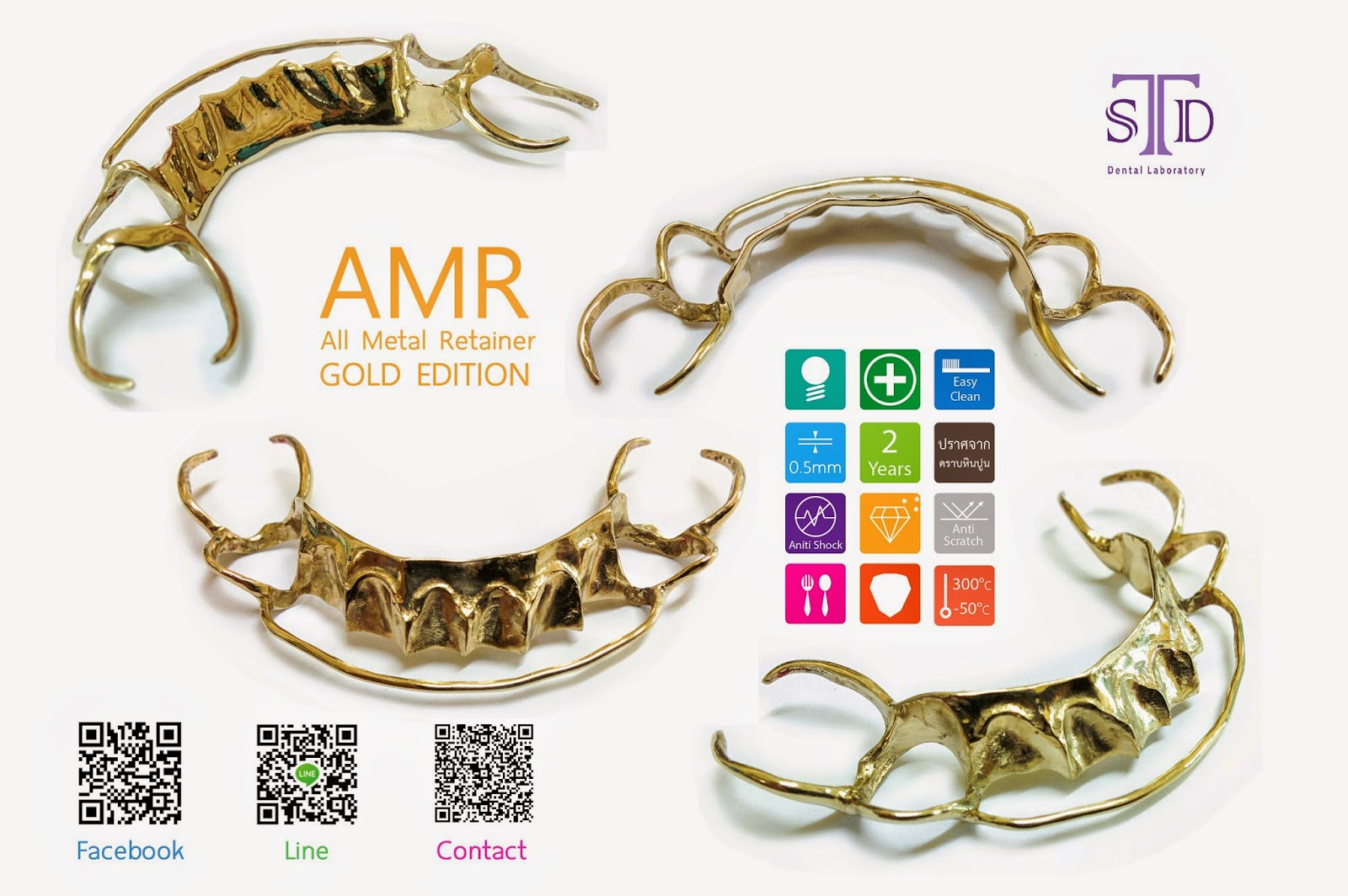 STDDENTALLAB: Smart Metal Retainer by S.D.T.DENTALLAB Chiang Mai