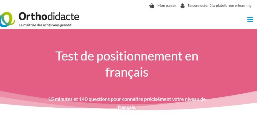 DIDACTIQUES DU F.L.E.: Test de positionnement du français - A2