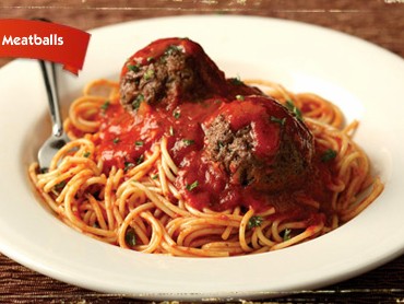 What You Really Get: Johnny Carino's - Spaghetti and Meatballs
