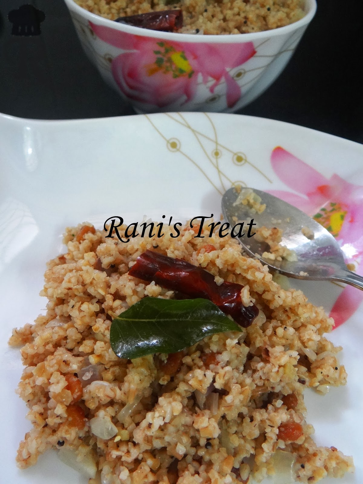 Rani's Treat: Wheat Rava Upma | Broken Wheat Upma | Cracked Wheat Upma ...