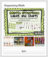 Bookish Ways in Math and Science: My Classroom - Organizing Math