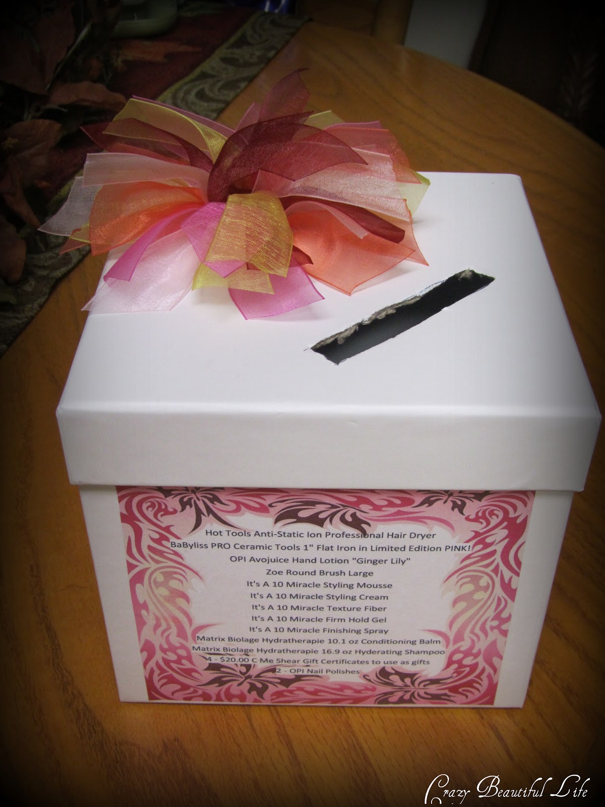 Raffle ticket holder | Making a gift basket, Raffle box, Raffle baskets