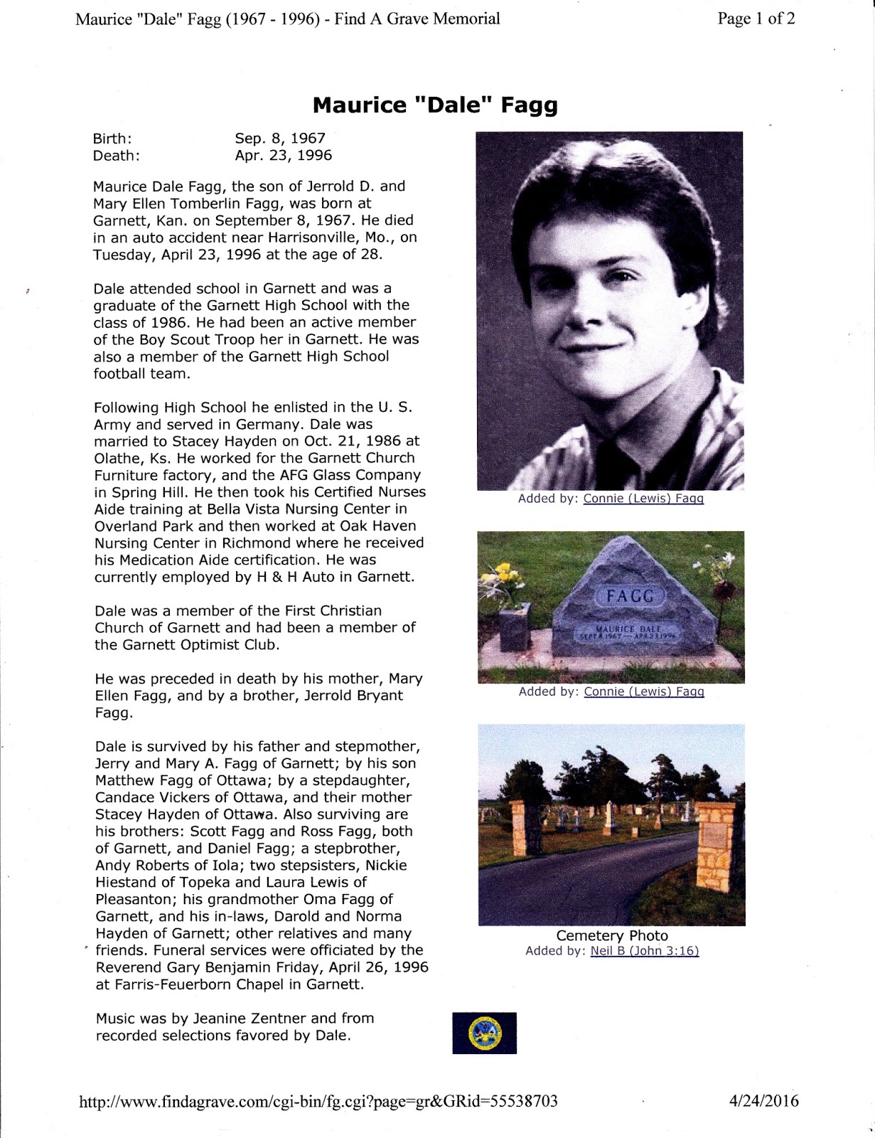 In Memory of - Maurice In Memory of - Maurice
