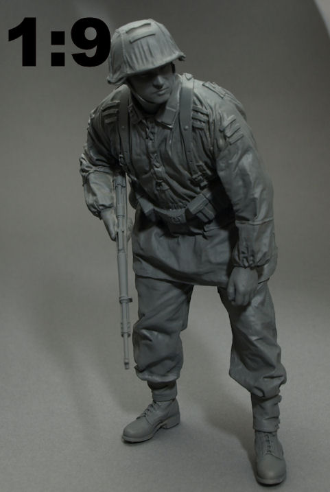 Airborne Miniatures: 1:9 scale figures