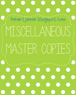 iHeart: Printable: Binder Cover: Miscellaneous Master Copies