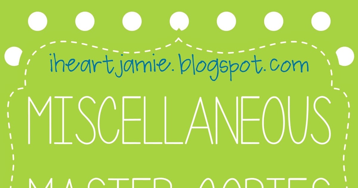 iHeart: Printable: Binder Cover: Miscellaneous Master Copies