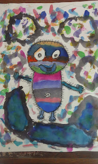 ARTsome! Elementary Art: 4th Grade- Organic Shape Monsters!