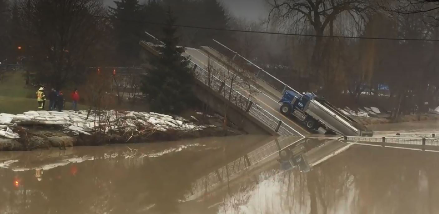 Just A Car Guy: Bridge collapses days after flooding struck the town of ...