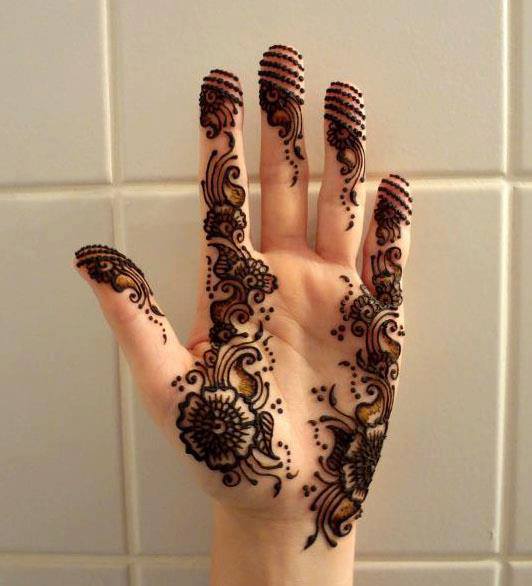 Simple and Easy Mehendi Designs: Easy Henna Designs for left hand