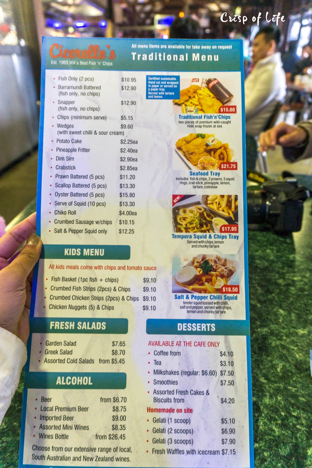 Cicerello's @ Fremantle, Australia - Crisp of Life - Penang Food ...