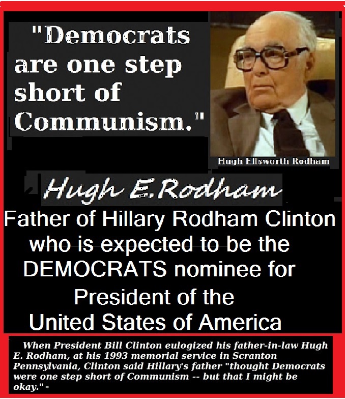 Obiter Dictum--An American: Hillary Rodham Clinton's father Hugh, had a ...