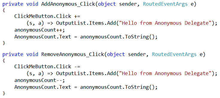 Jeremy Bytes Named Delegates Compared To Anonymous Delegates