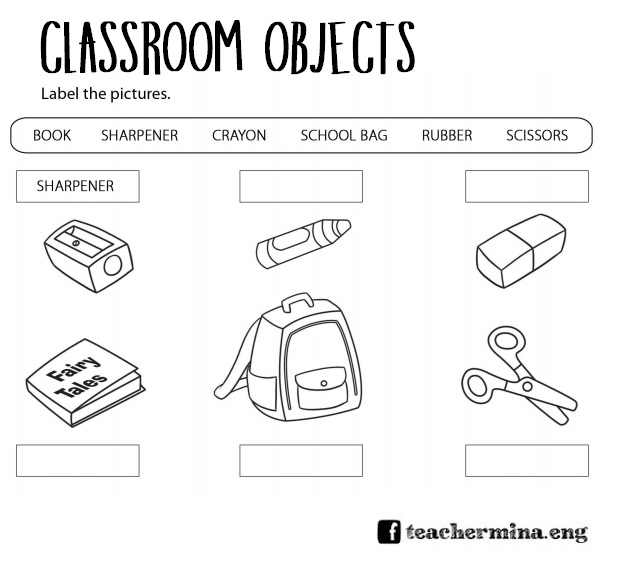 Teachermina: classroom objects