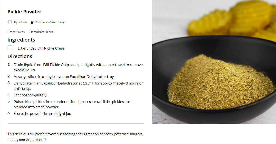 Dehydrating Made Simple Recipe Blog: Fruits