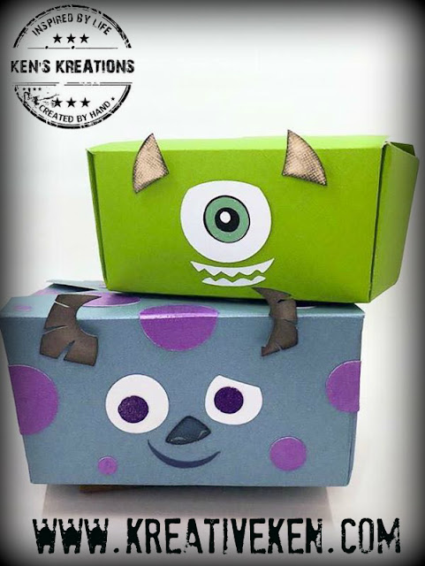 MONSTER INC TAKE OUT BOX | Ken's Kreations