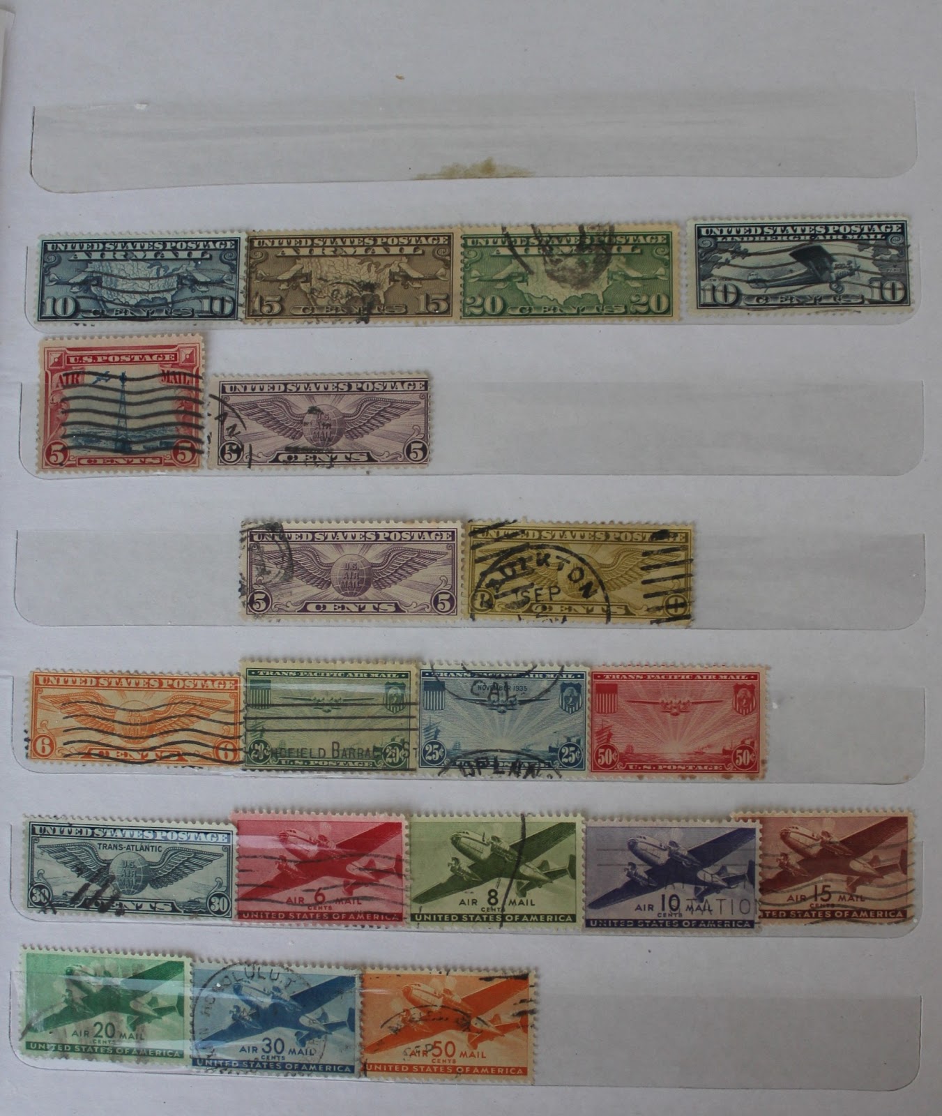 My Postage Stamps Collection: More additions - USA Airmail stamps