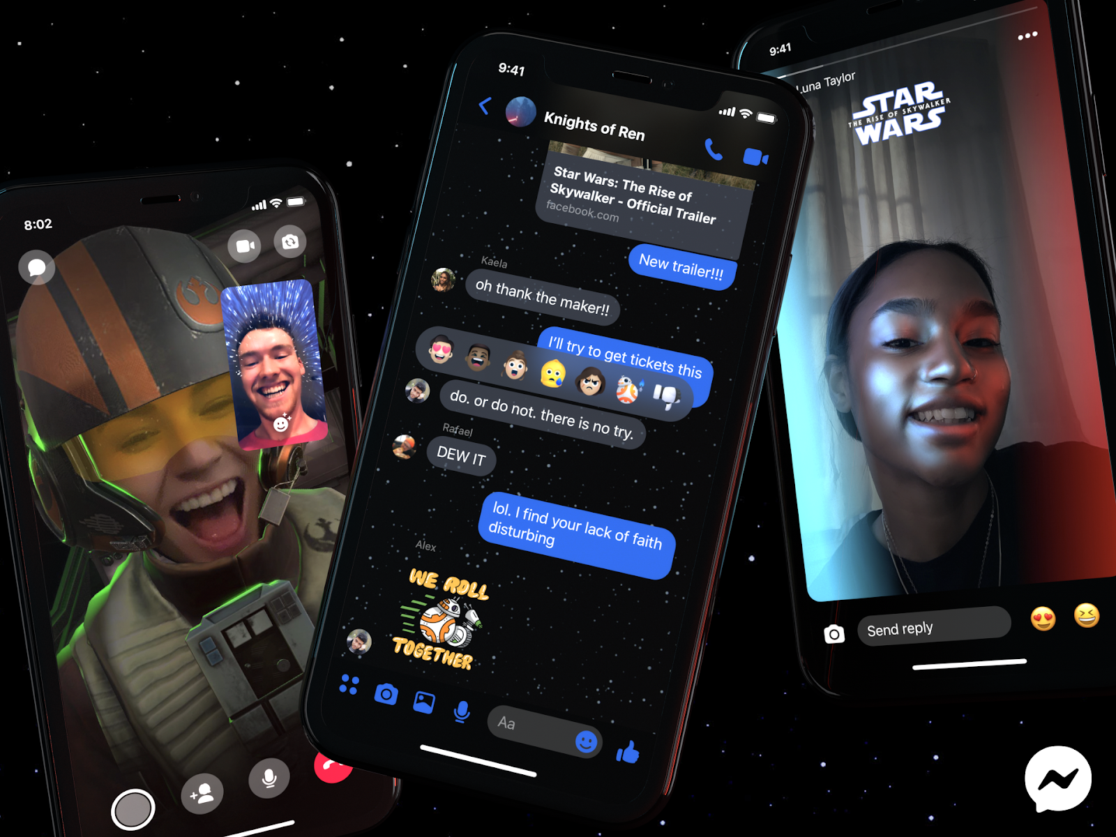 Facebook Messenger Gets Star Wars Theme Features to Add More to the ...
