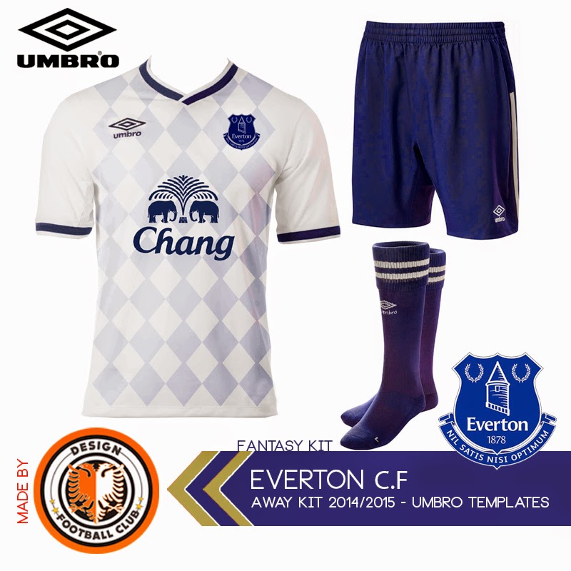 Design Football Club: Everton veste Umbro - Inspiração Kit 1986