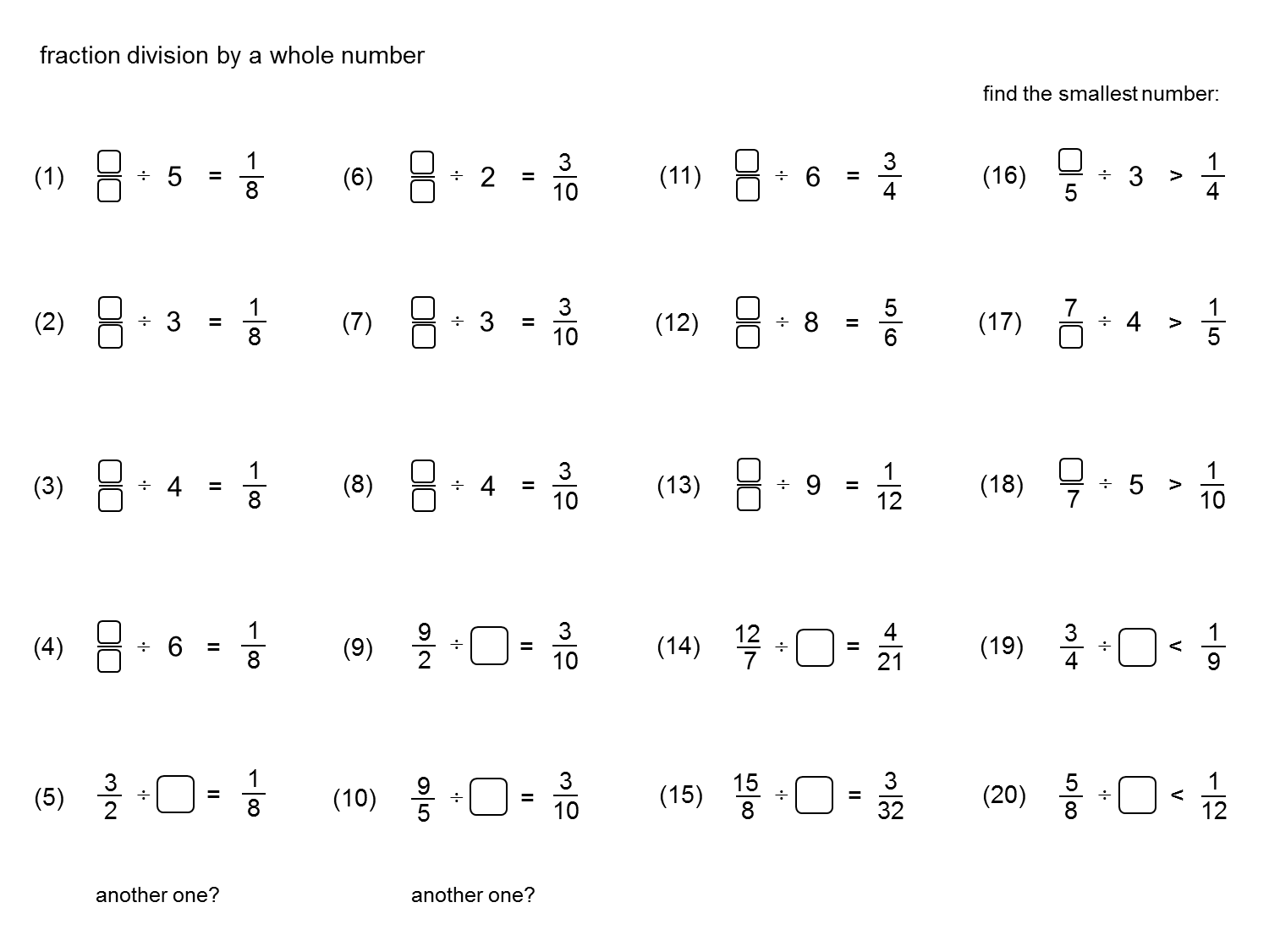 MEDIAN Don Steward mathematics teaching: dividing a fraction by a whole ...