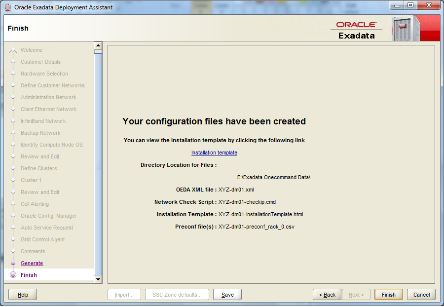Exadata Data-Base Machine: Oracle Exadata Deployment Assistance (OEDA)