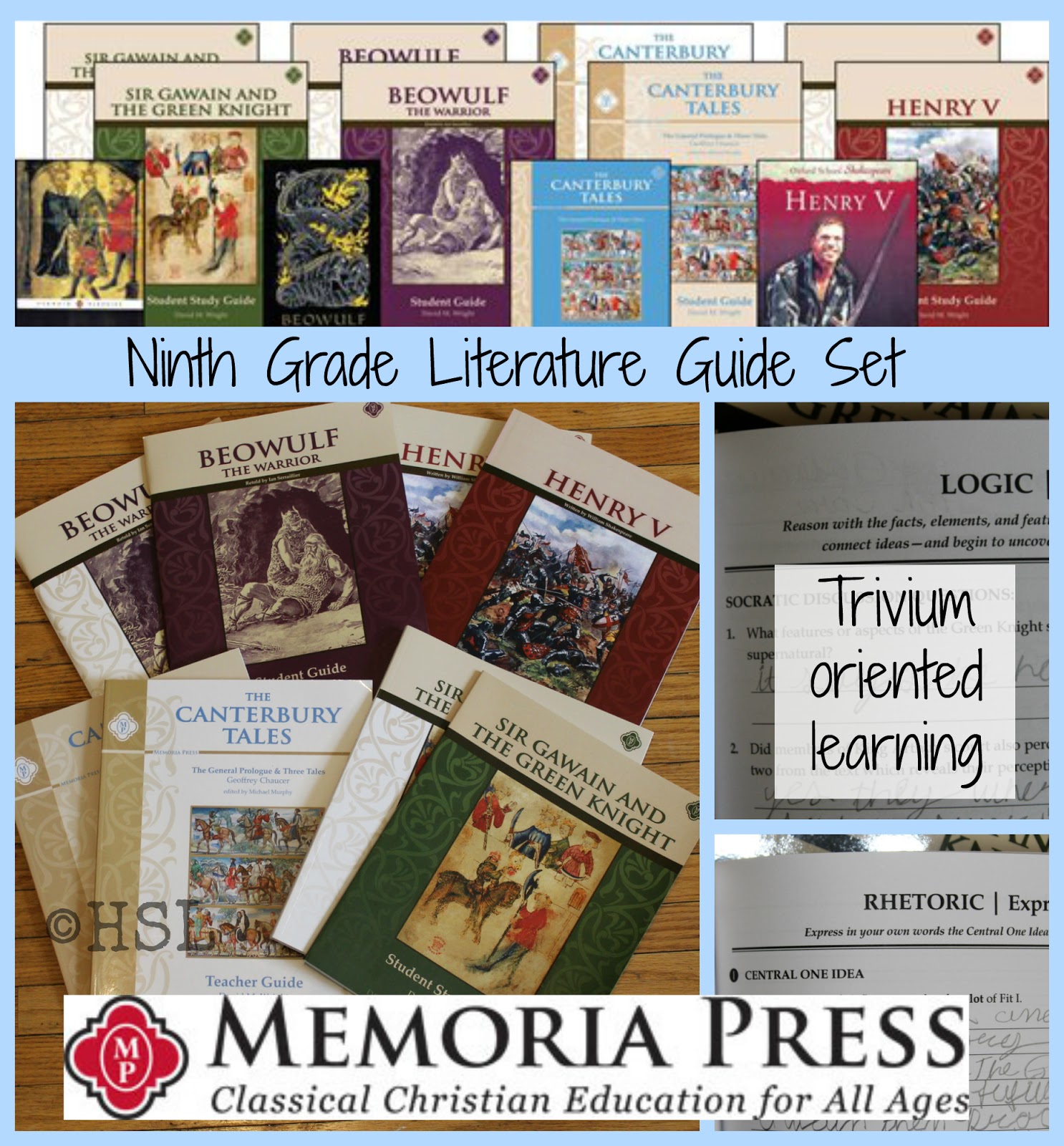 Home Sweet Life: Ninth Grade Literature Guide Set from Memoria Press ...