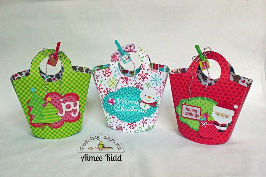 Doodlebug Design Inc Blog: Santa Express: DIY Mini Gift Bags by Aimee