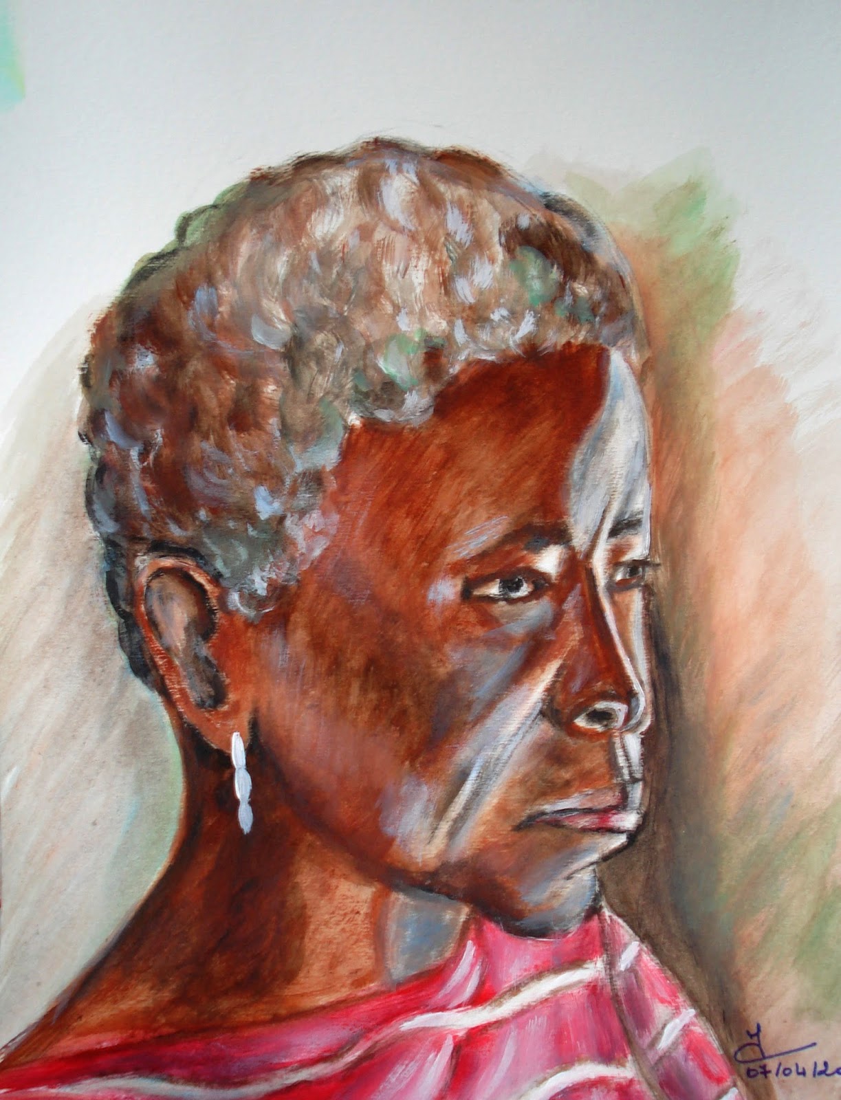 Portraits par Josette, acrylique, pastel, fusain.: 4 portraits à l ...