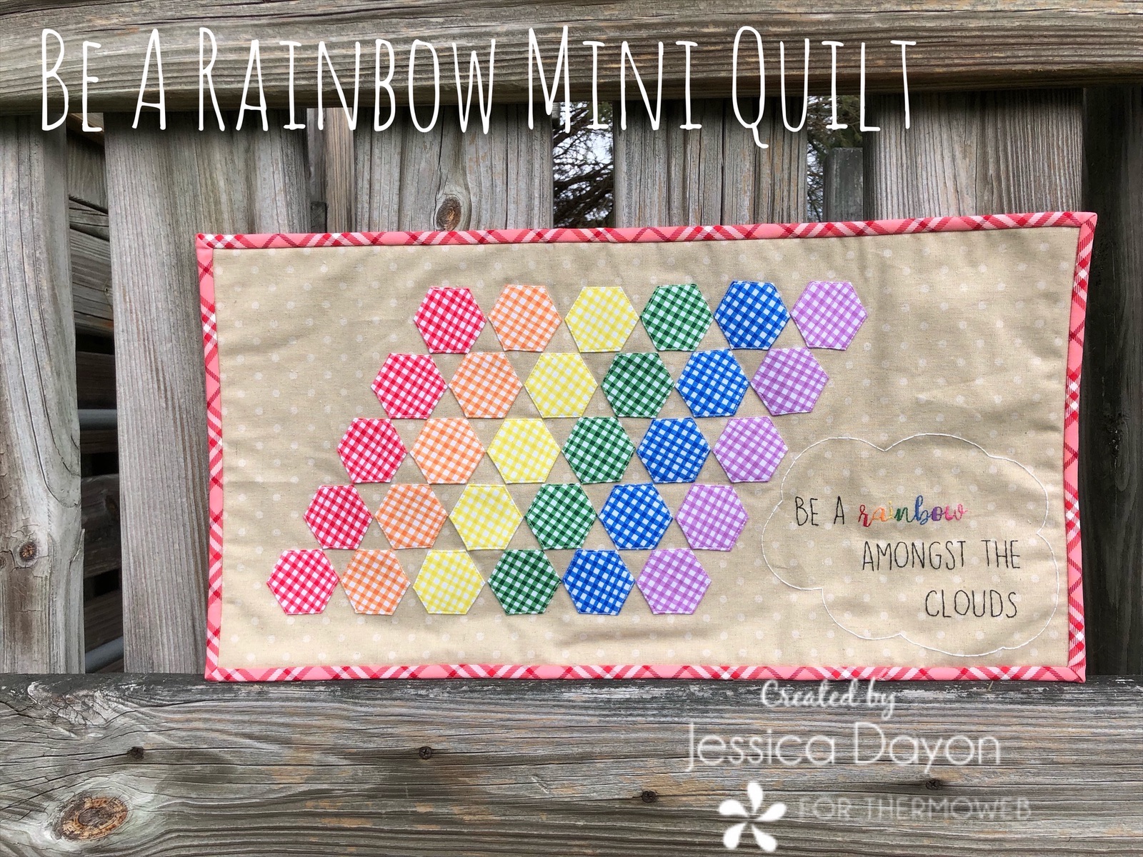 Free Tutorial: Be A Rainbow Mini Quilt