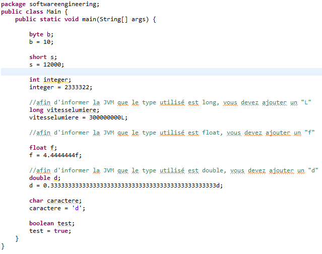 Software Engineering: Apprendre à programmer en java (partie 1)
