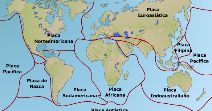 El rincón de la libertad: Las placas tectónicas del mundo en tres mapas