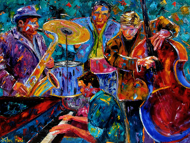 Debra Hurd Original Paintings AND Jazz Art: Abstract Jazz Music ...