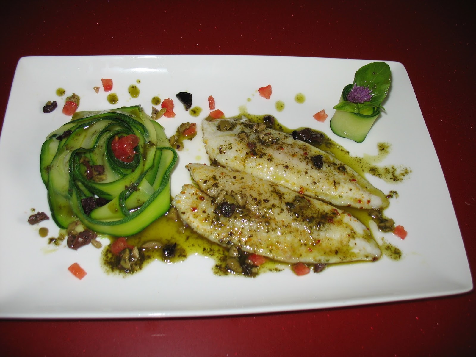 Cuisine de Line: FILETS DE BARBUE AUX SAVEURS DU SUD