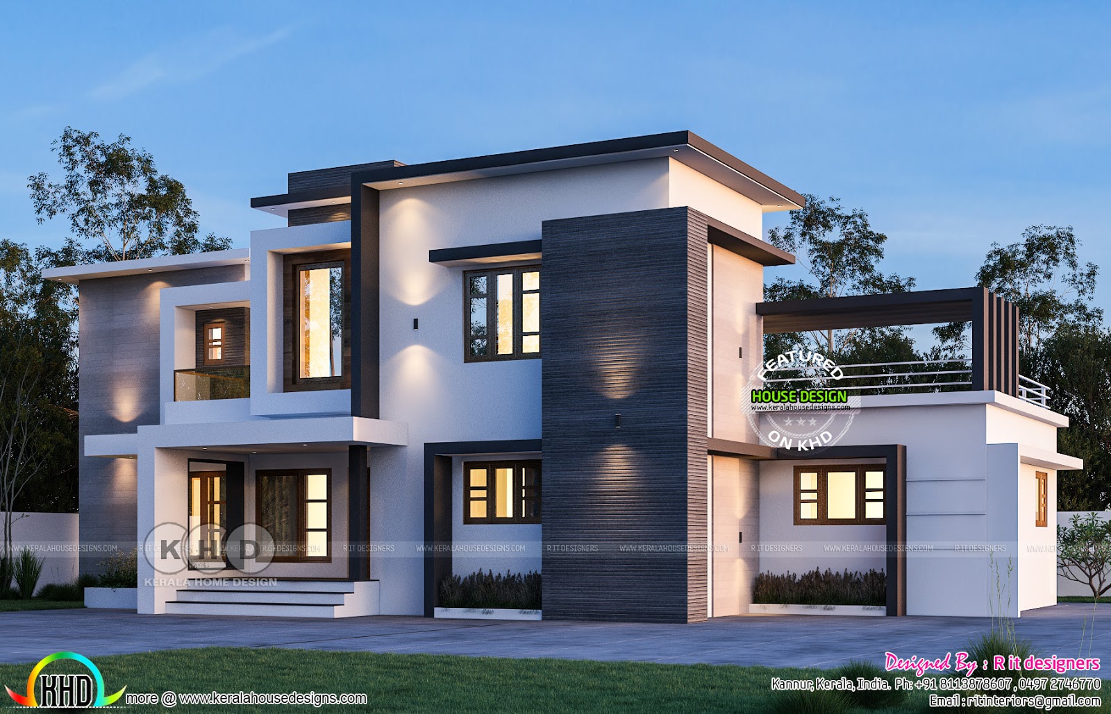 2796 sq-ft 4 bedroom contemporary Kerala house - Kerala Home Design and ...