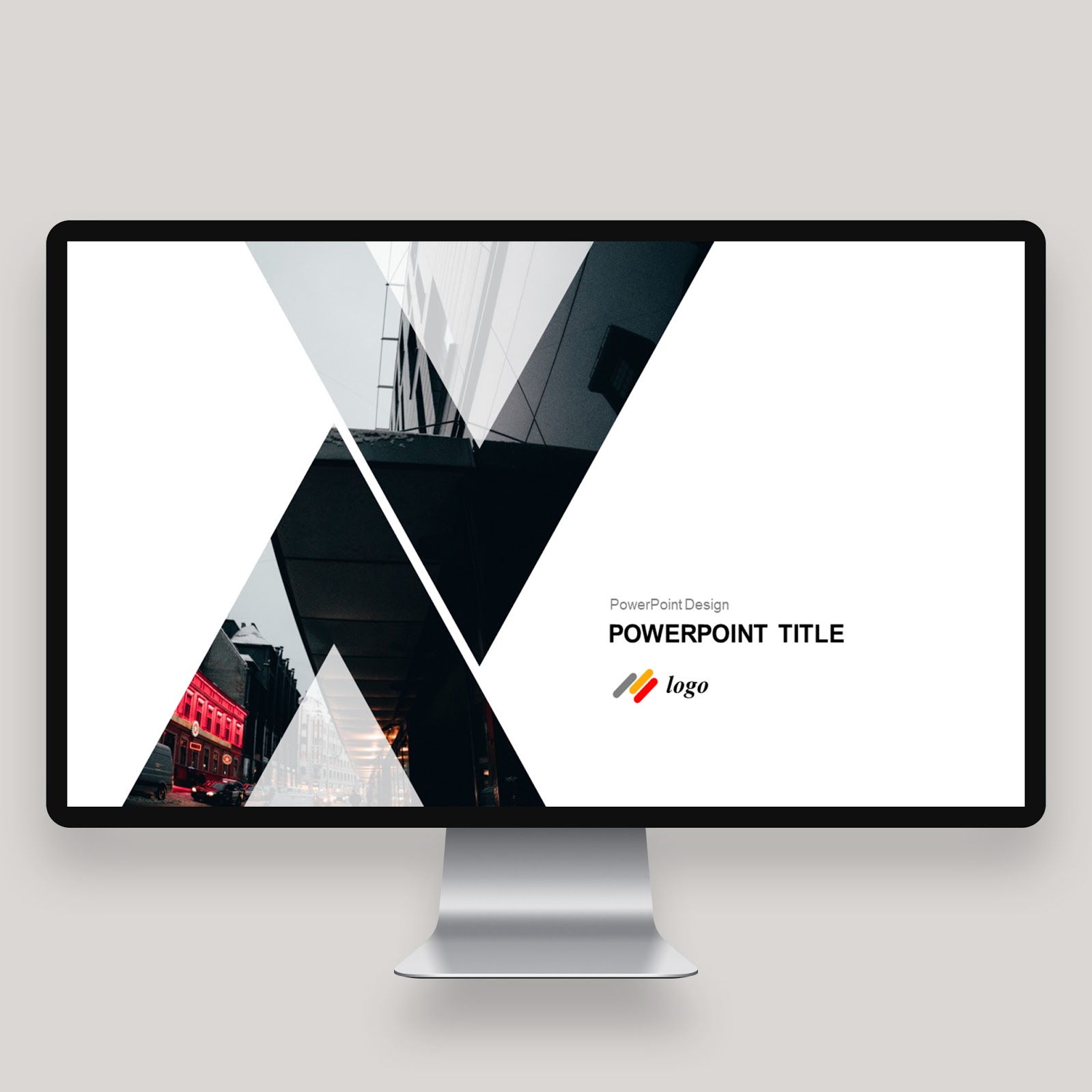 Impact Triangle X Cross PowerPoint Templates - PowerPoint Free