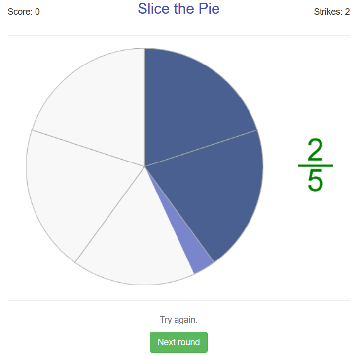AlgoRythmes: #Jeu #Fractions #Angles #cycle3 : Slice the pie