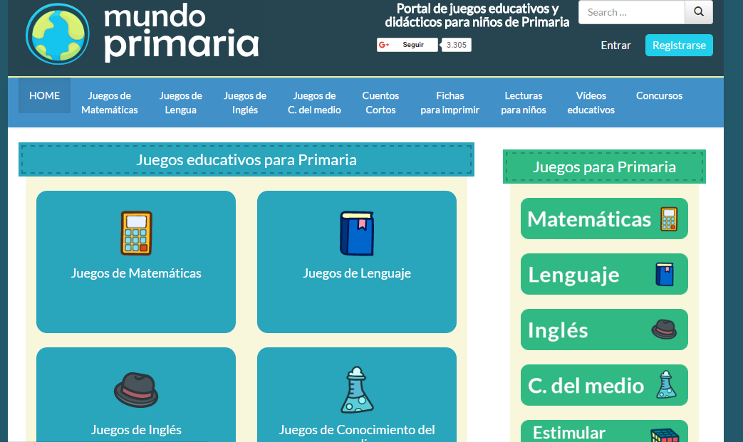 El rincón de la Pedagogía: MUNDO PRIMARIA