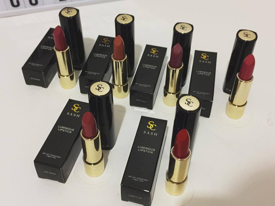 SASH Cosmetics: Luminous Lipsticks Review