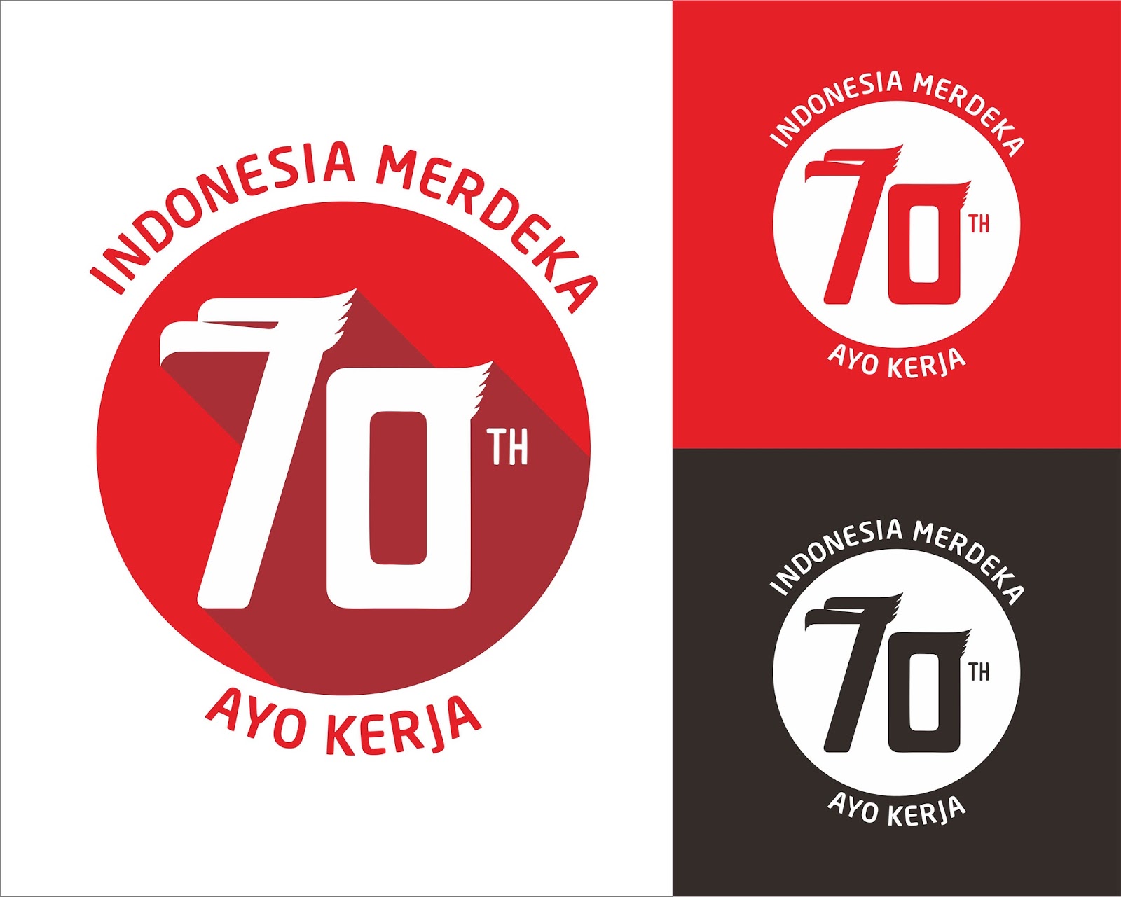 Download Logo Resmi HUT Kemerdekan RI ke 70 ~ Vektorman
