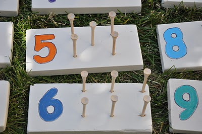 The Toy Box Years: DIY Peg Number Boards
