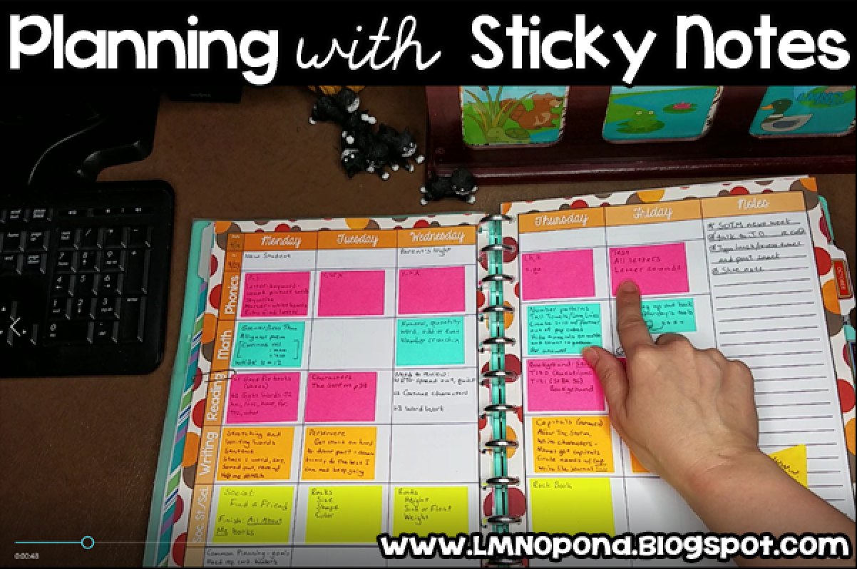 LMNO Pond: Planning with Sticky Notes