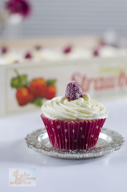 CUPCAKES DE FRAMBUESA - Mil ideas, mil proyectos
