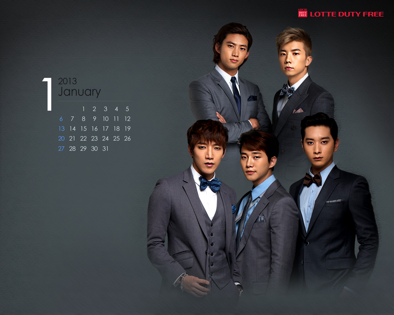 Everything About 2PM: [Poster] 2PM Lotte Duty Free Wallpaper [Calendar ...